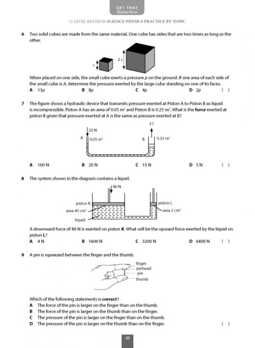 O-Level Revision Guide Science Physics Practice Questions by Topic ...