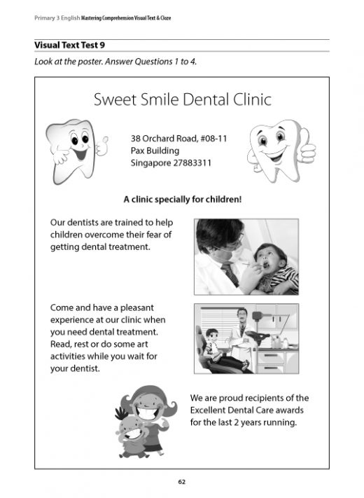 Primary 3 English: Mastering Comprehension Visual Text and Cloze - CPD ...
