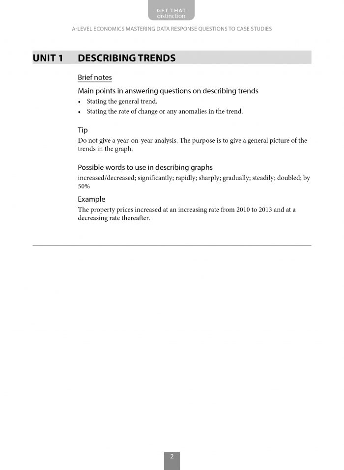 A-Level Economics: Mastering Data Response Questions to Case Studies ...
