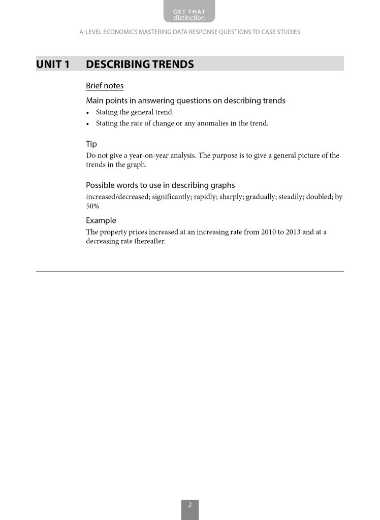 A-Level Economics: Mastering Data Response Questions to Case Studies ...