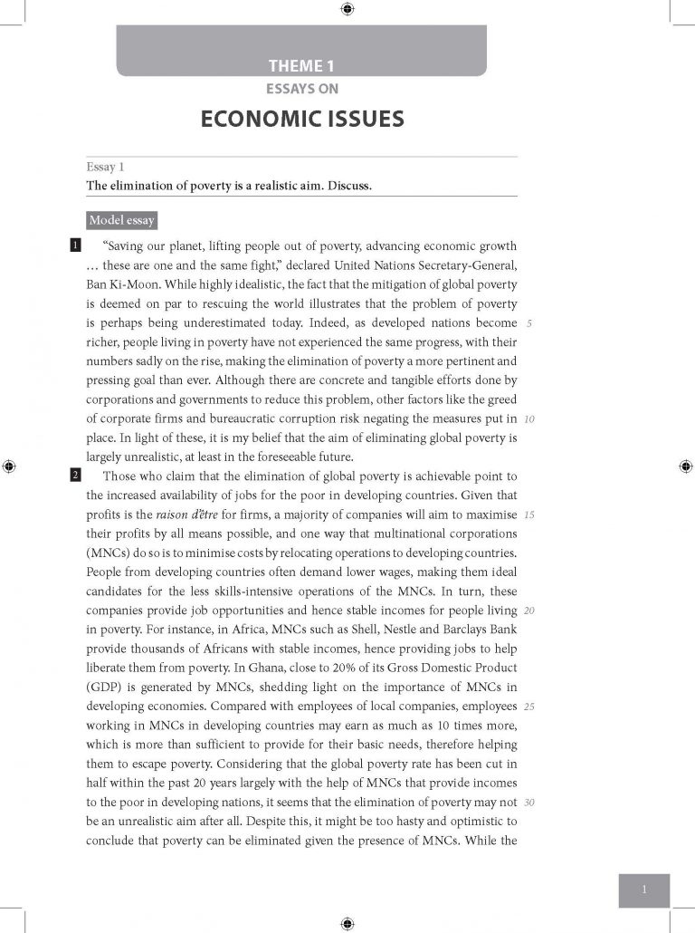 A-Level General Paper: Model Essays by Themes Volume 1 - CPD Singapore ...