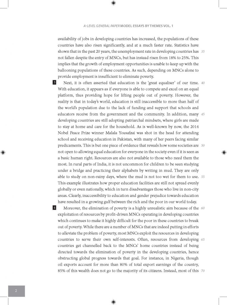 A-Level General Paper: Model Essays by Themes Volume 1 - CPD Singapore ...