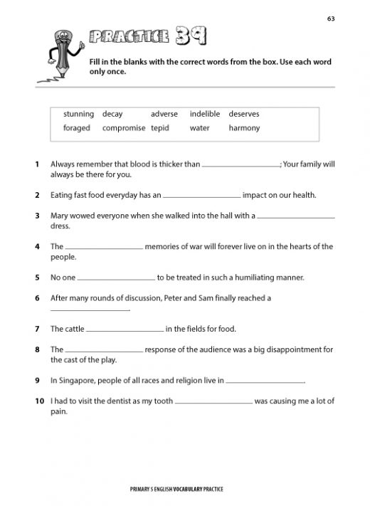 Primary 5 English Vocabulary Practice - CPD Singapore Education ...