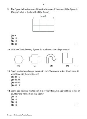 Primary 4 Mathematics Practice Papers - CPD Singapore Education ...