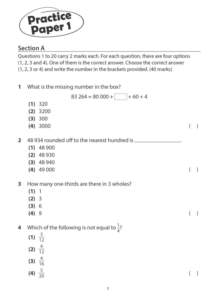 Primary 4 Mathematics Practice Papers (Second Edition) - CPD Singapore ...