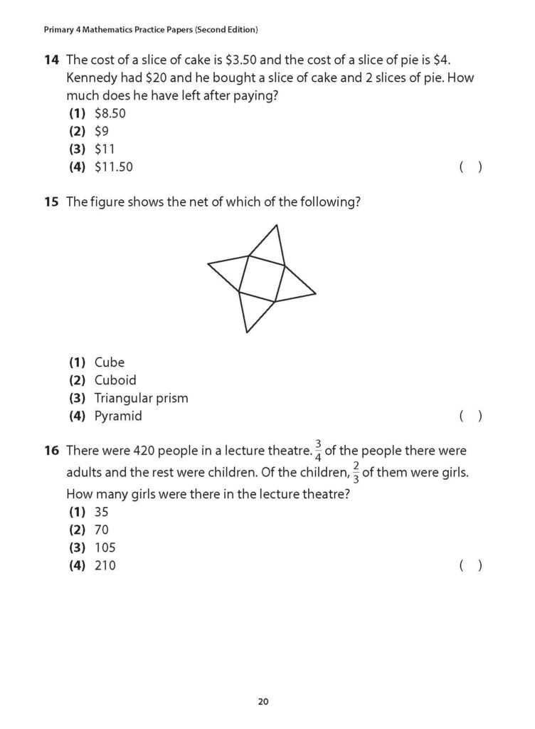 Primary 4 Mathematics Practice Papers (Second Edition) - CPD Singapore ...