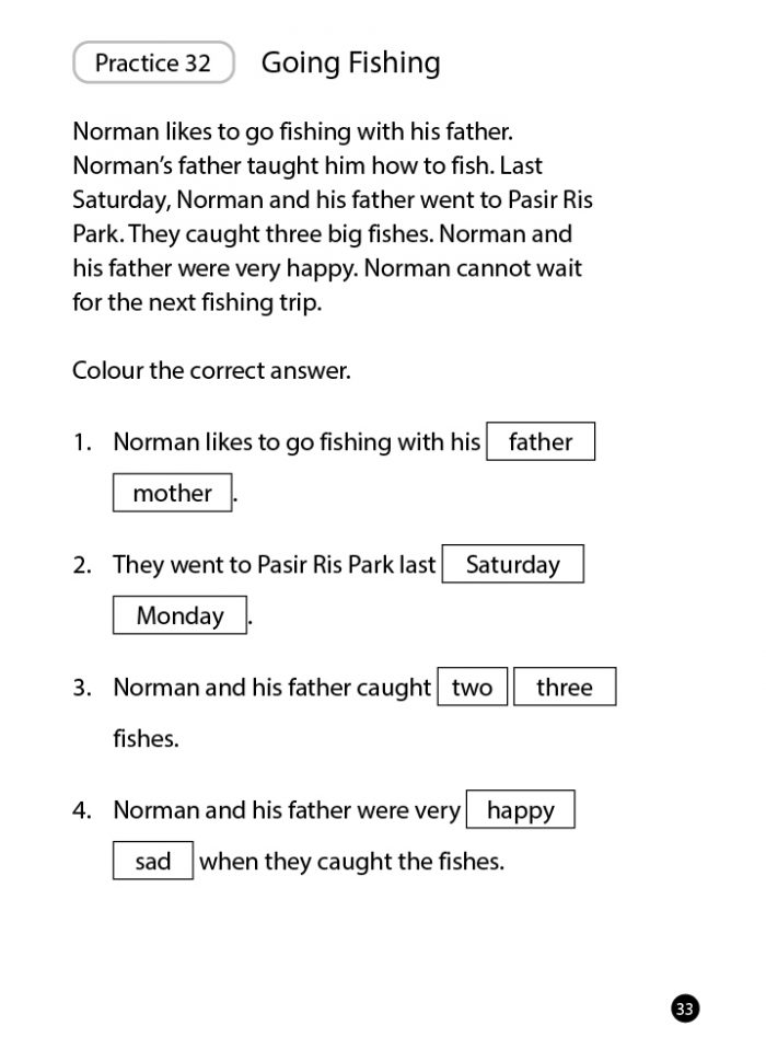 K2 to P1 English Comprehension Practice Book 1 - CPD Singapore ...