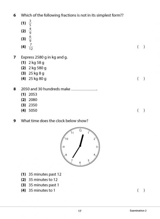 Primary 3 Mathematics Practice Papers - CPD Singapore Education ...