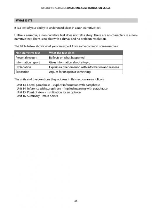 Key Guide O-Level English: Mastering Comprehension Skills - CPD ...