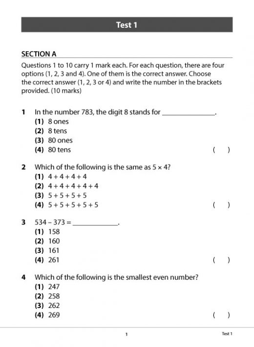 Primary 2 Mathematics Practice Papers - CPD Singapore Education ...