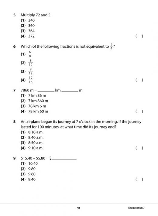 Primary 3 Mathematics Practice Papers - CPD Singapore Education ...