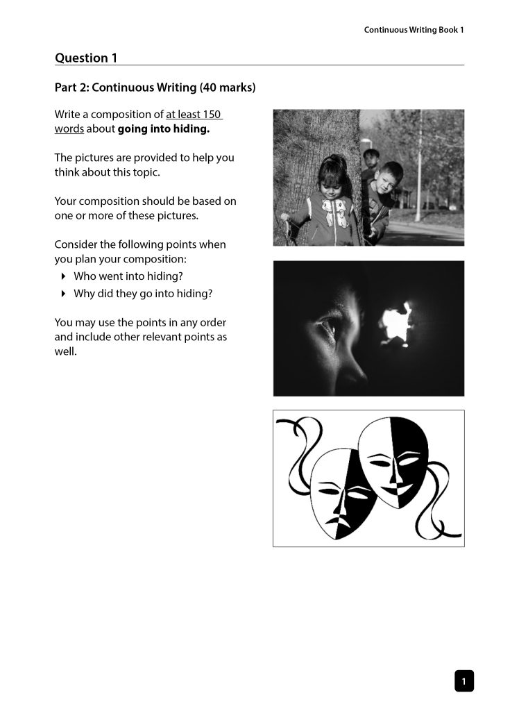 Upper Primary English Continuous Writing With Model Answers Book 1 ...