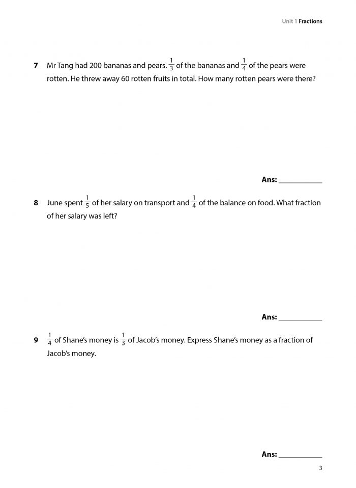 PSLE Mathematics Critical Thinking Practice In Challenging Problem Sums ...