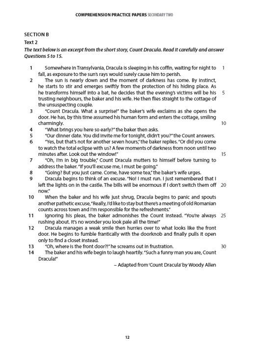 English Comprehension Practice Papers Secondary 2 - CPD Singapore ...