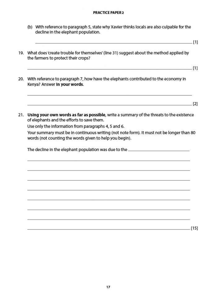English Comprehension Practice Papers Secondary 3 - CPD Singapore ...