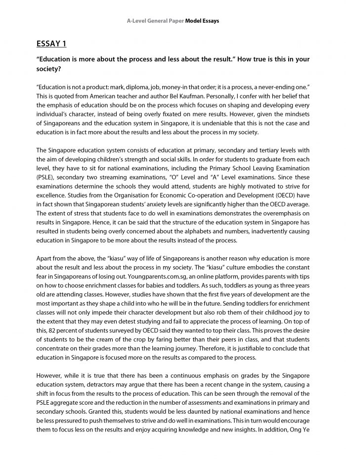 A-Level General Paper Model Essays – Write Your Way to an 'A' - CPD ...