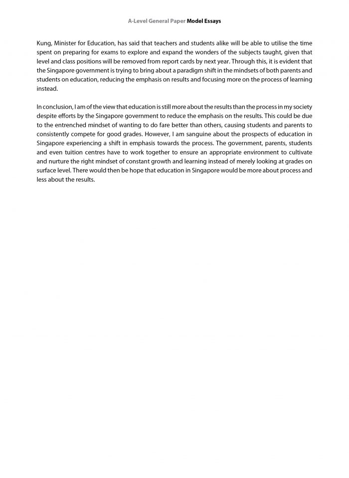 A-Level General Paper Model Essays – Write Your Way to an 'A' - CPD ...