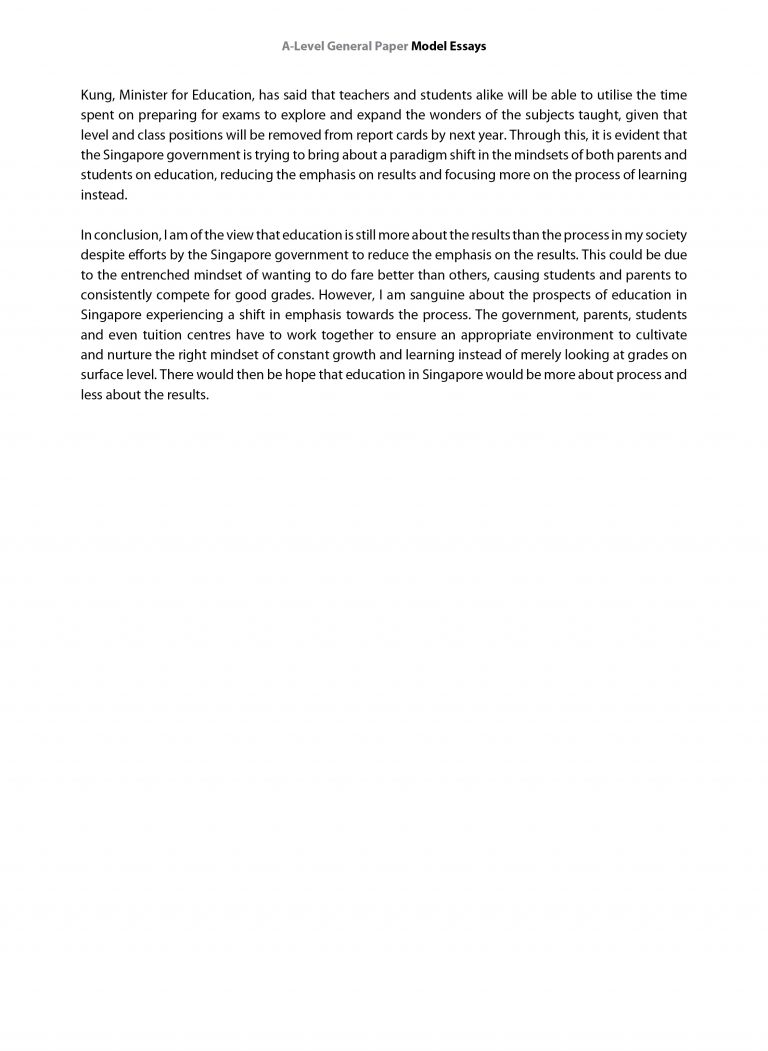 A-Level General Paper Model Essays – Write Your Way to an 'A' - CPD ...