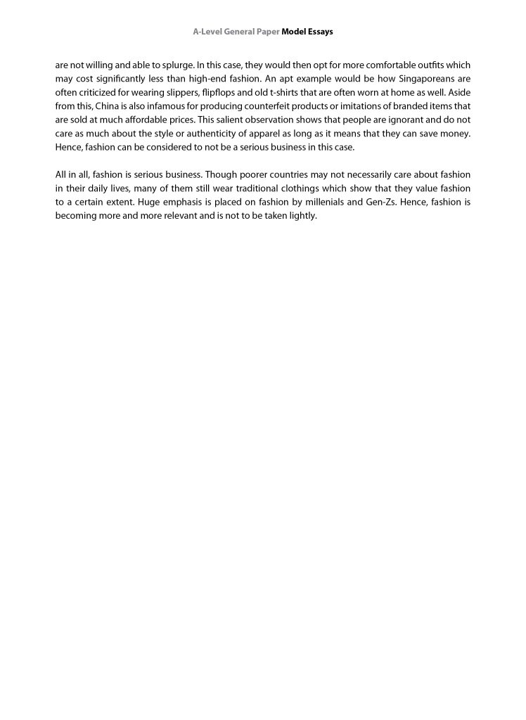 A-Level General Paper Model Essays – Write Your Way to an 'A' - CPD ...