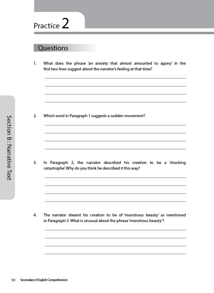 Secondary 4 English Comprehension Practice - CPD Singapore Education ...