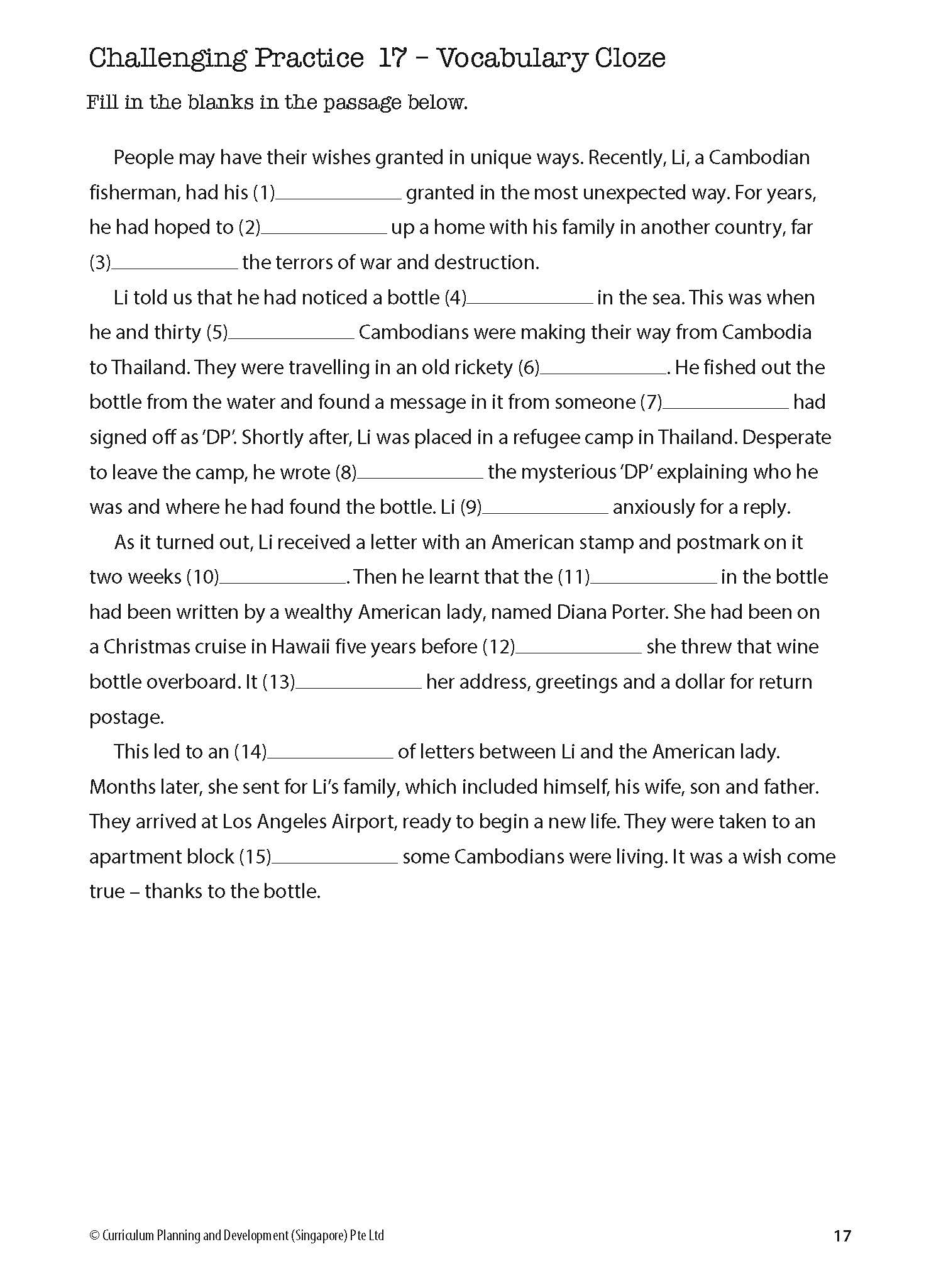 Primary 6 English: Challenging Vocabulary Practice | CPD Singapore