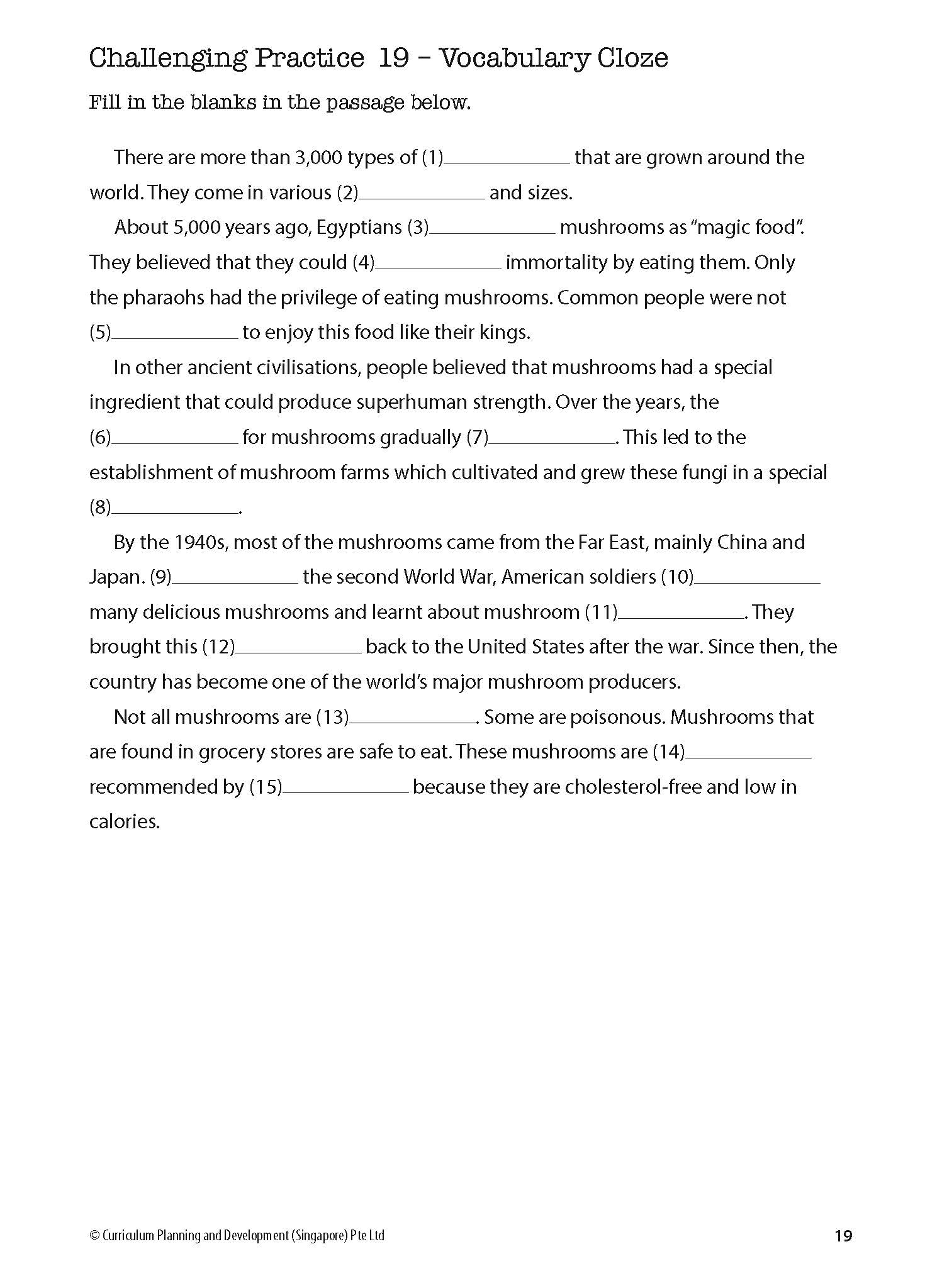 Primary 6 English: Challenging Vocabulary Practice | CPD Singapore