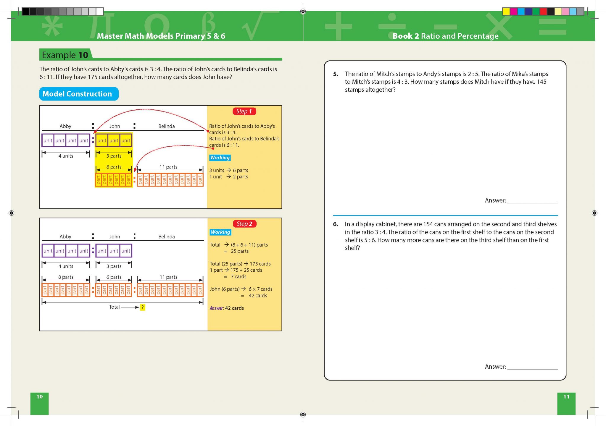 Master Math Models Primary 5 & 6 Book 2 Ratio and Percentage - CPD ...
