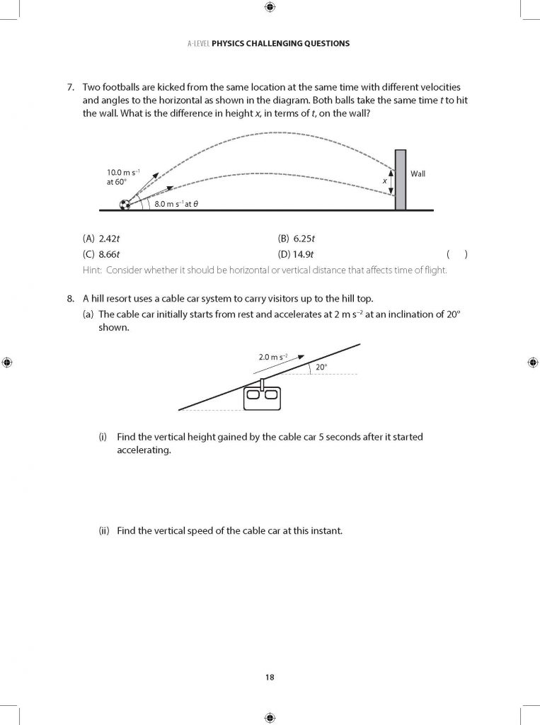 A-Level Physics Challenging Questions With Solutions - CPD Singapore ...