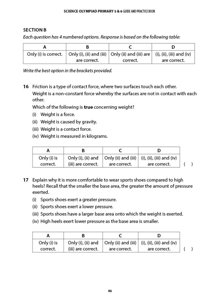 Science Olympiad Primary 5 & 6 Guide and Practice Book - CPD Singapore ...