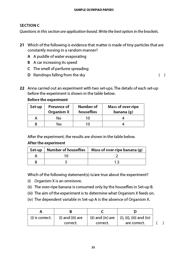 Science Olympiad Primary 5 6 Guide And Practice Book CPD Singapore