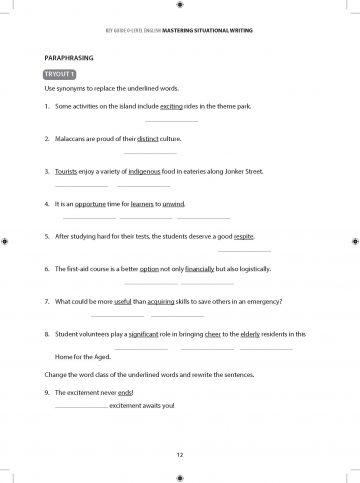 Key Guide O-Level English: Mastering Situational Writing - CPD ...
