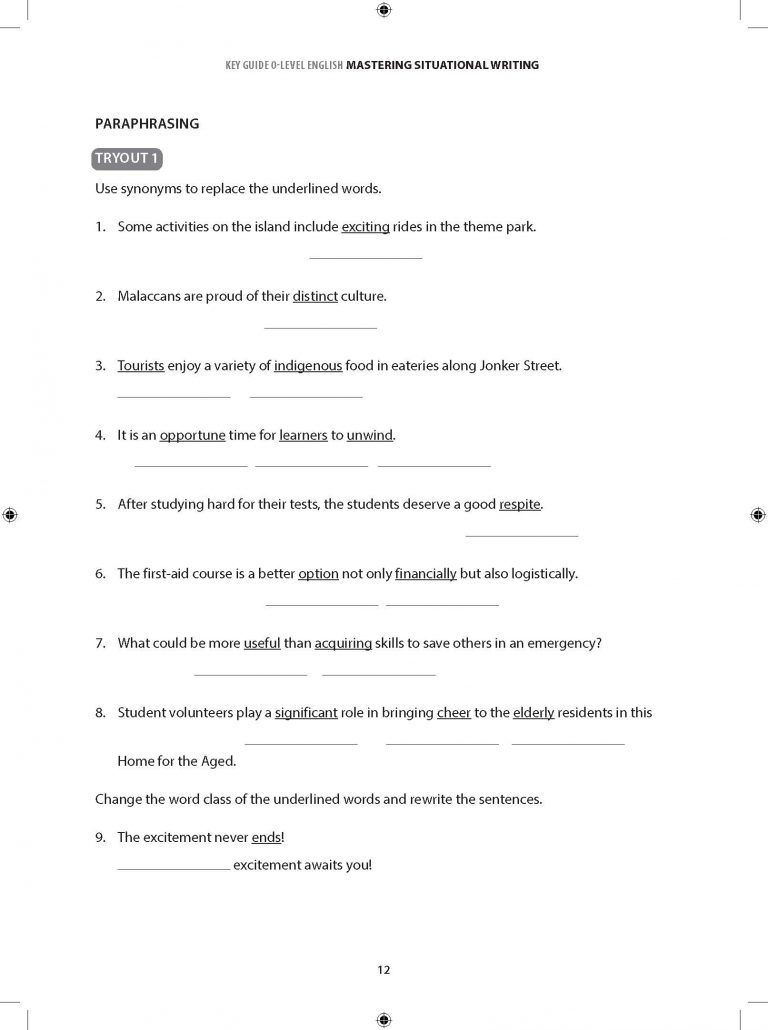 Key Guide O-Level English: Mastering Situational Writing - CPD ...