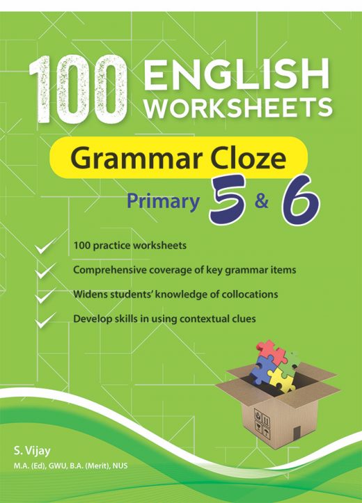100 English Worksheets Primary 5 & 6: Grammar Cloze - CPD Singapore ...