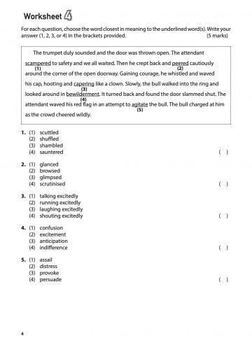 100 English Worksheets Primary 5 & 6: Vocabulary Cloze - CPD Singapore ...
