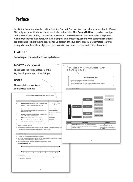 Key Guide Secondary Mathematics Revision Notes & Practice Book 1A ...