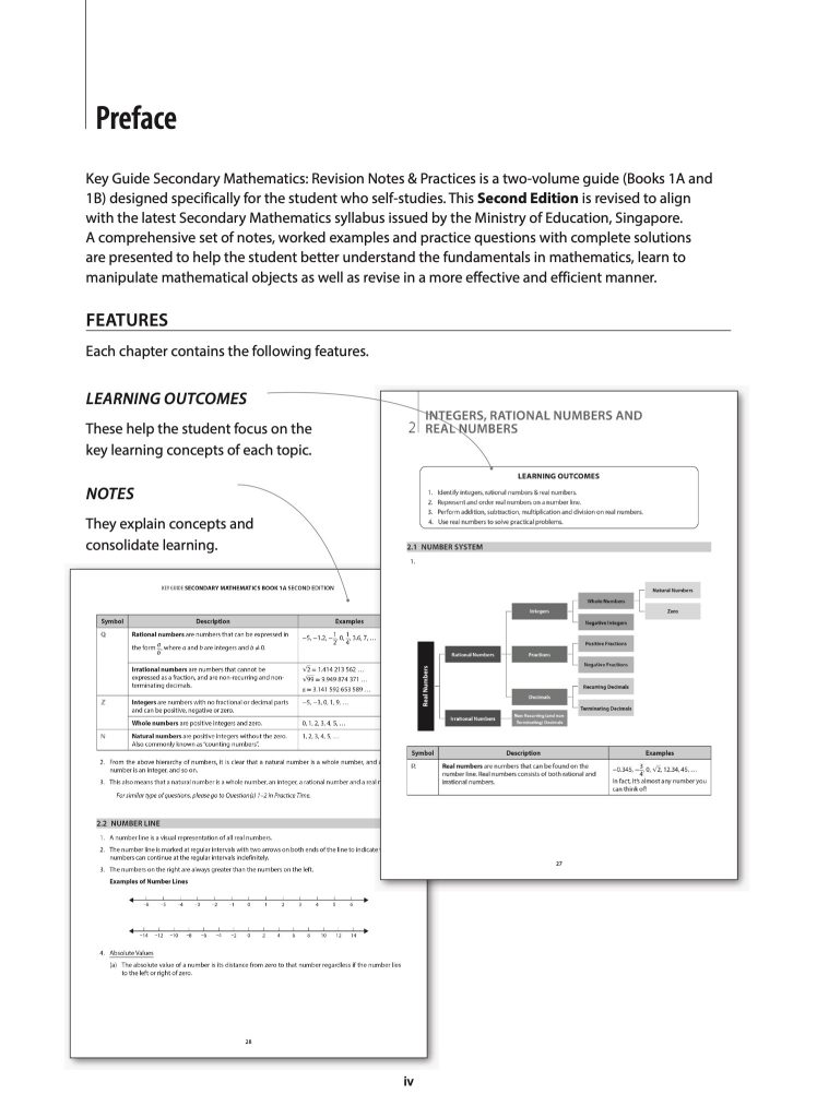 Key Guide Secondary Mathematics Revision Notes & Practice Book 1A ...