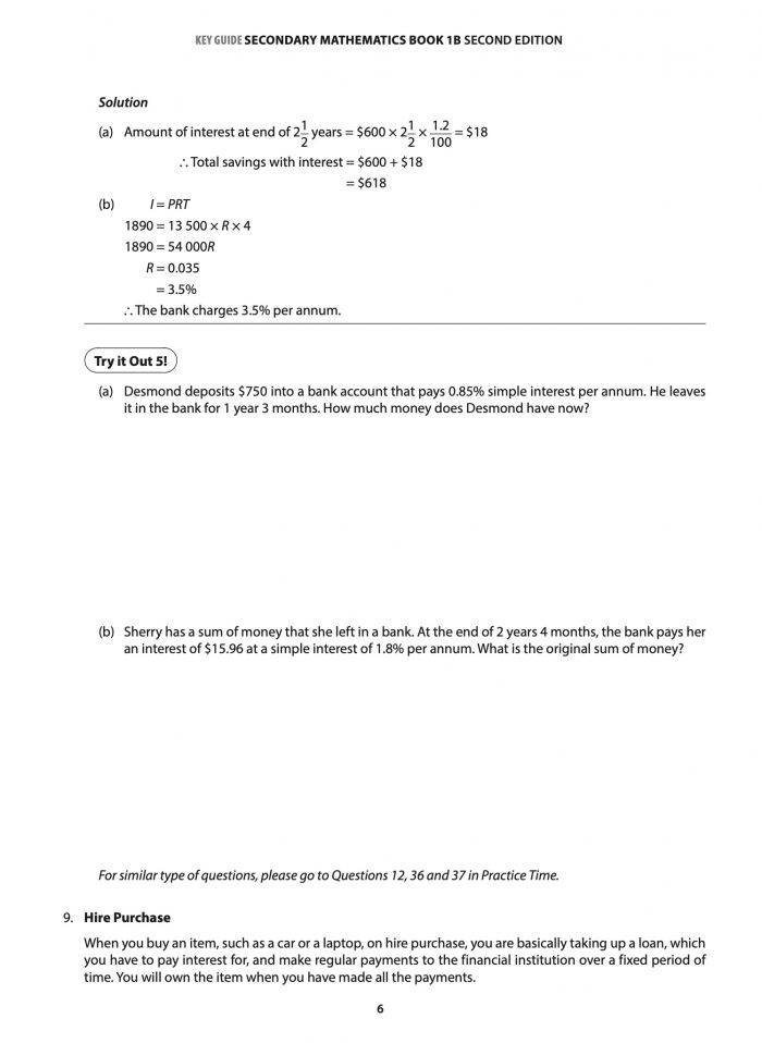 Key Guide Secondary Mathematics Revision Notes & Practice Book 1B ...