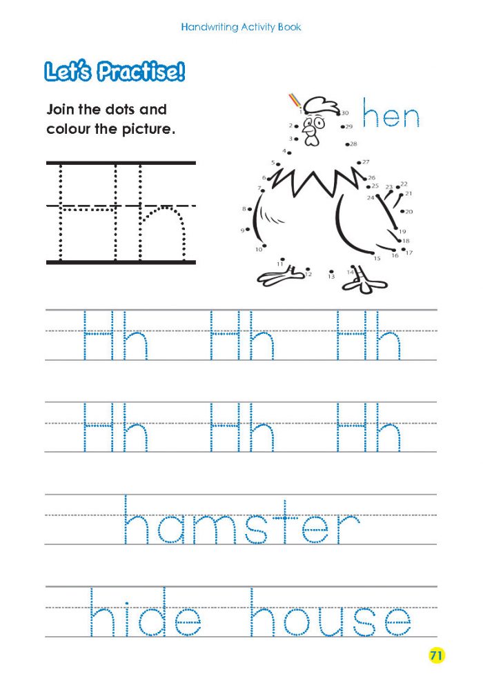 Handwriting Activity Book - CPD Singapore Education Services Pte Ltd