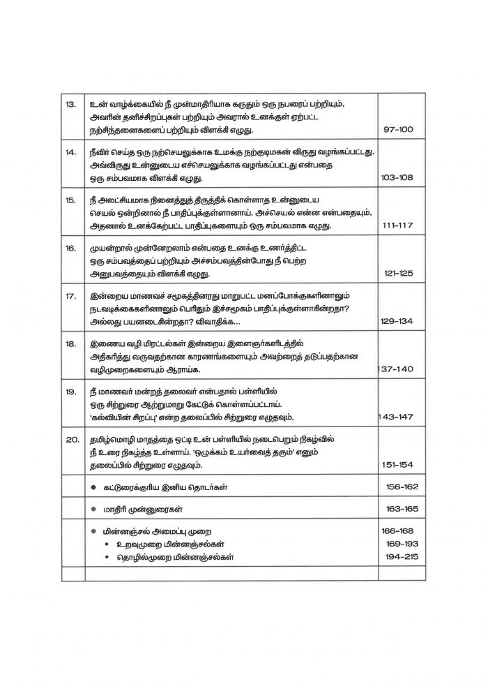 Tamil Essays, Speech and Email (Suitable for Secondary & JC students ...