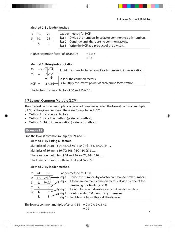 Challenge Yourself Secondary One Mathematics Book A - CPD Singapore ...