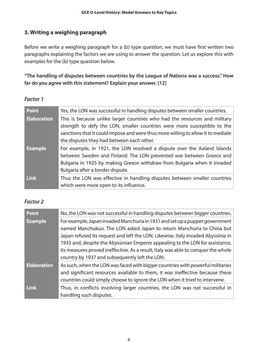 GCE O-Level History Model Answers to Key Topics - CPD Singapore ...