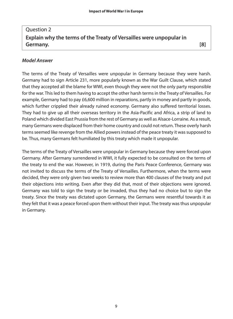 GCE O-Level History Model Answers to Key Topics - CPD Singapore ...