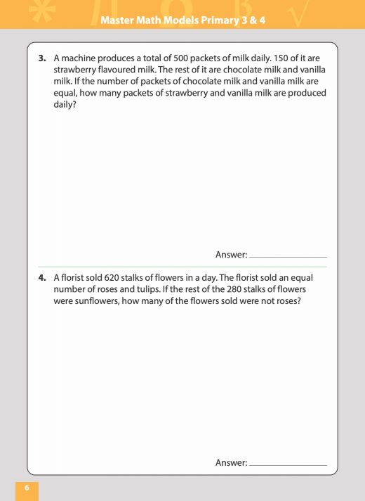 Master Math Models Primary 3 & 4 Book 1 – Whole Numbers 1 - CPD ...