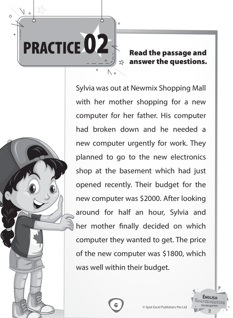 English Comprehension Kindergarten 2 - CPD Singapore Education Services ...