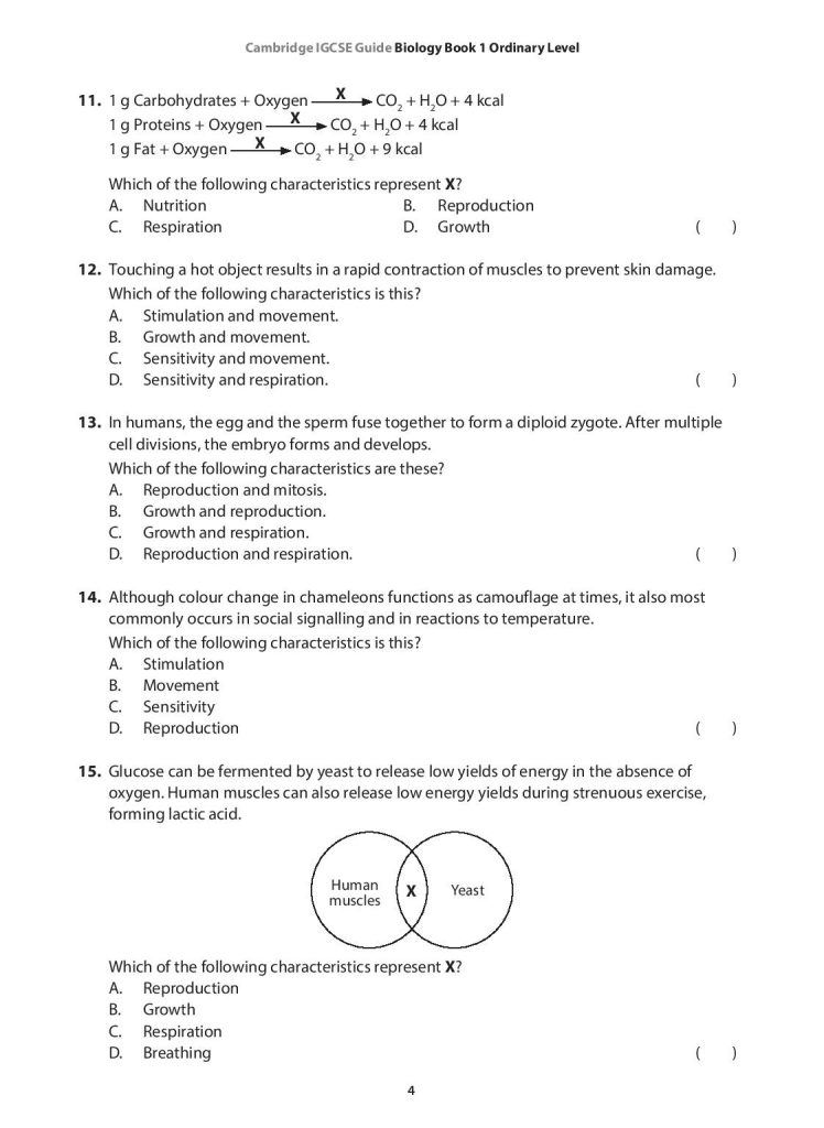 IGCSE Guide Biology Book 1 – Ordinary Level - CPD Singapore Education ...