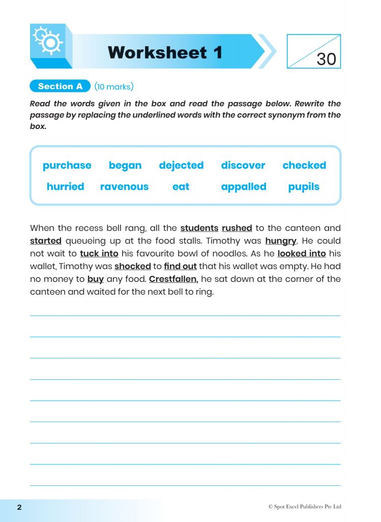Primary 6 Vocabulary Builder - CPD Singapore Education Services Pte Ltd
