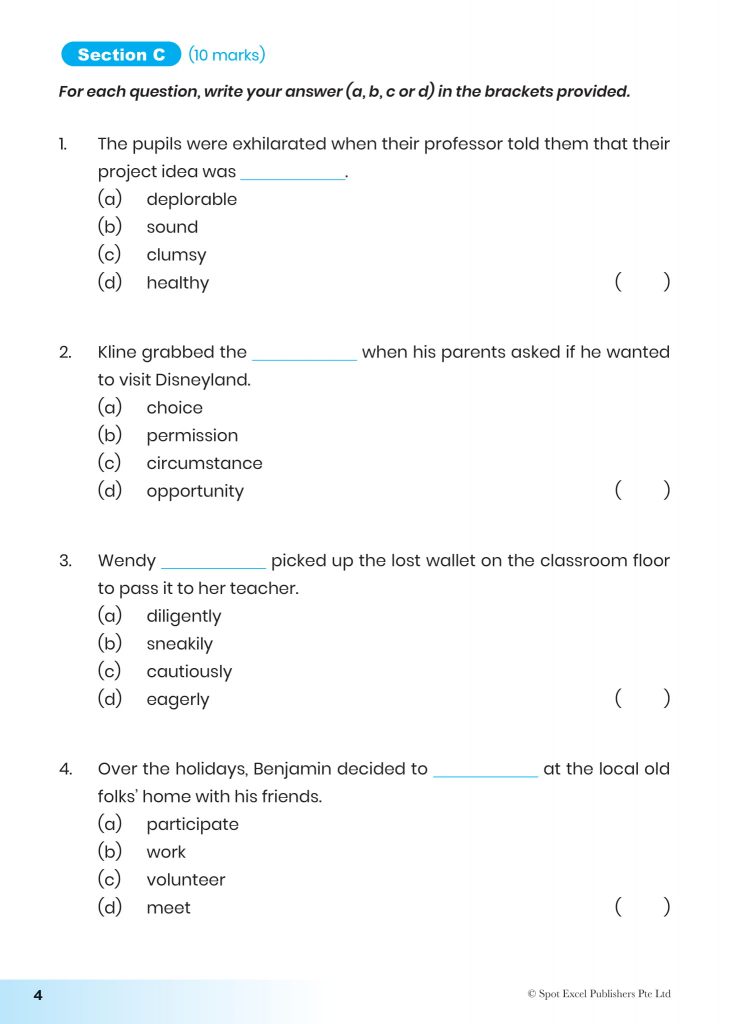 Primary 6 Vocabulary Builder - CPD Singapore Education Services Pte Ltd