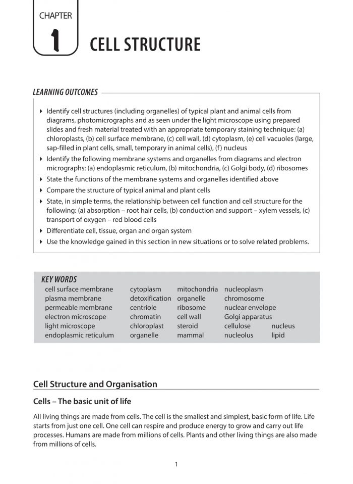 IGCSE and O-Level Biology Guide and Practice Book 1 - CPD Singapore ...