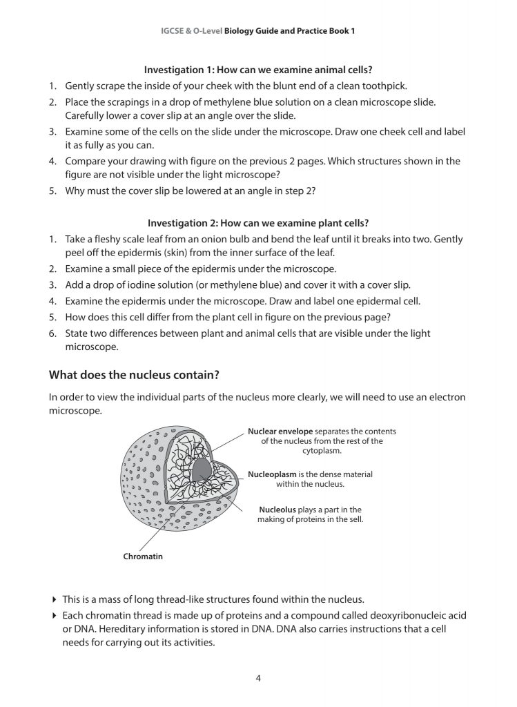 IGCSE and O-Level Biology Guide and Practice Book 1 - CPD Singapore ...