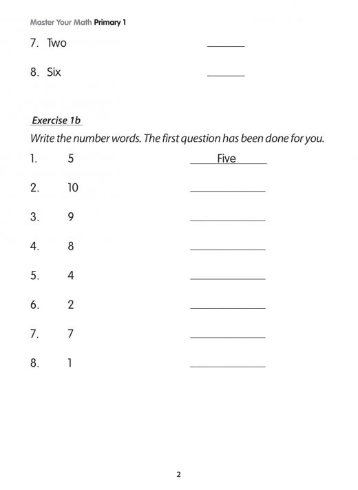 Master Your Math Primary 1 - CPD Singapore Education Services Pte Ltd